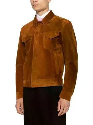 TOM FORD Suede Jacket - Brown