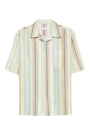 Commas Sereno Stripe-pattern Short-sleeve Shirt - Neutrals