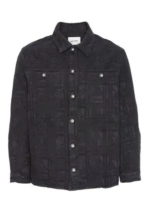 Henrik Vibskov Toadally Jacquard Shirt Jacket - Black