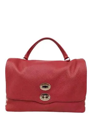 ZANELLATO Medium Postina Stud-embellished Shoulder Bag - Red