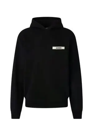 Jacquemus Logo-patch Hoodie - Black