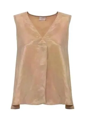EMME V-neck Top - Neutrals