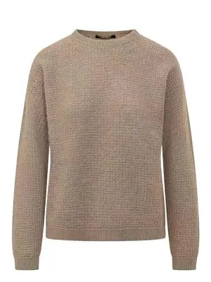 Fabiana Filippi Long Sleeve Sweater - Brown