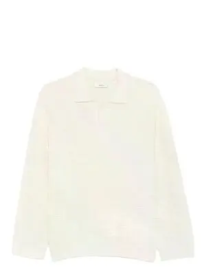 Commas Waffle-knit Buttoned Sweater - Neutrals