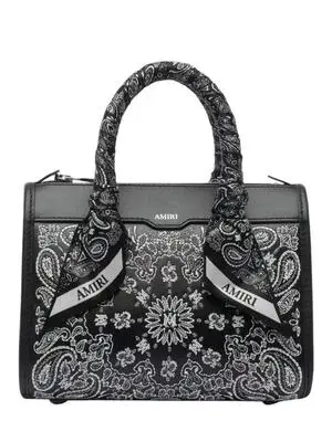 Amiri Micro Bandana Triangle Tote Bag - Black