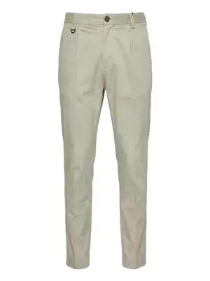 PAOLO PECORA Pleated Tailored Trousers - Green