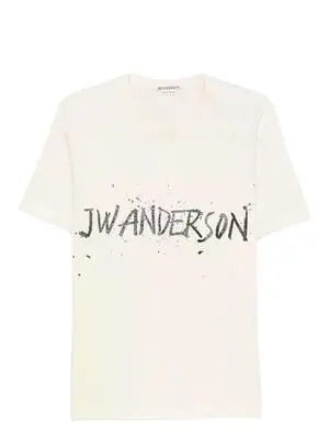 JW Anderson Logo-print T-shirt - Neutrals