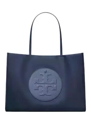 Tory Burch Ella Logo-patch Tote Bag - Blue