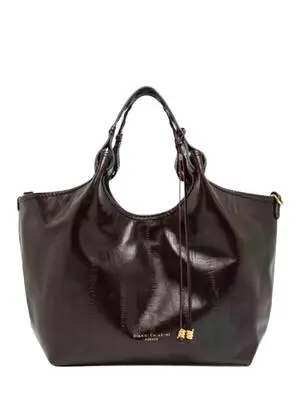 GIANNI CHIARINI Dua Ribbed-texture Tote Bag - Brown