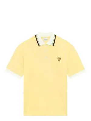 Drole De Monsieur D Mirror Logo-embroidered Polo Shirt - Yellow