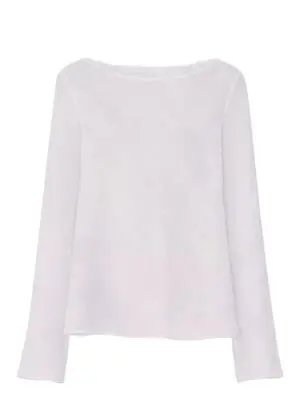 RIER Raw-edge Bias-cut Top - White