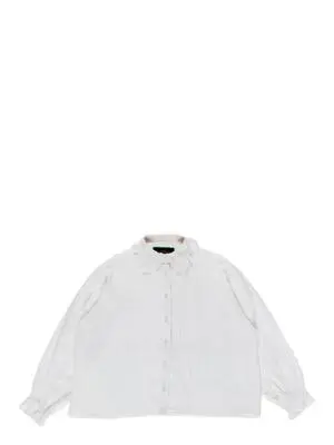LA FETICHE Jane Broderie Pintuck Blouse - Neutrals