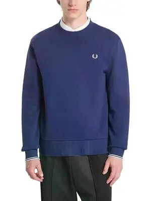 Fred Perry Logo-embroidered Sweatshirt - Blue