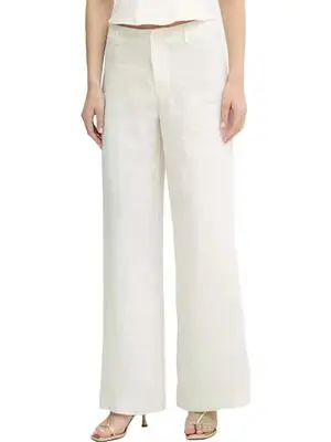 Bardot Serafina Mid-rise Wide-leg Trousers - White