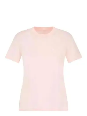 Armani Exchange Embroidered Short Sleeve T-shirt - Pink
