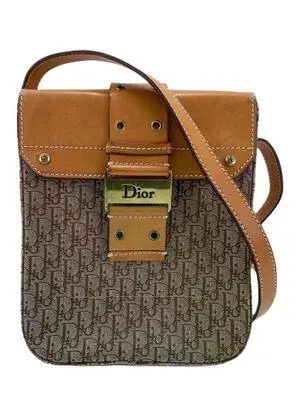 Dior 2000s Trotter Shoulder Bag - Brown