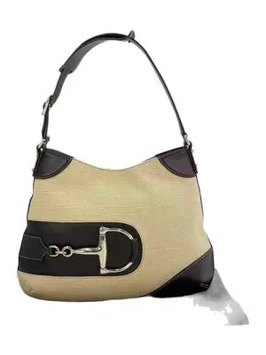 Gucci 2000s Horsebit Shoulder Bag - Neutrals