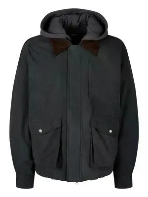 STUDIO TOMBOY Corduroy Collar Bomber Jacket - Grey