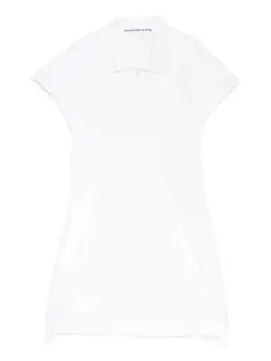 Alexander Wang Shrunken Mini Polo Dress - White