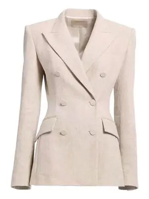 Elie Saab Double-breasted Peak-lapel Blazer - Neutrals