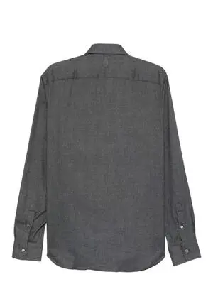 Canali Herringbone-pattern Shirt - Grey