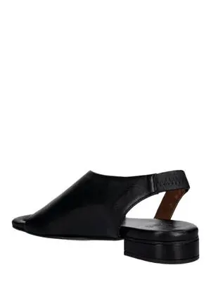 BILLI BI BILLI BI Leather Slingback Square-Toe Sandals