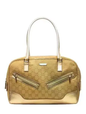 Gucci 2000-2015 Gg Canvas Handbag - Gold
