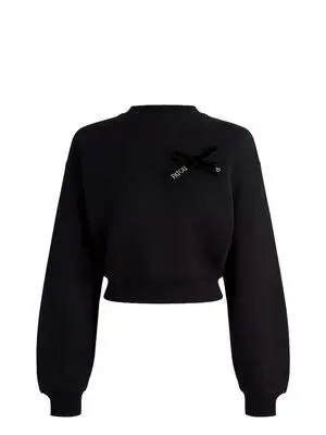 PATOU Bow-detail Sweatshirt - Black