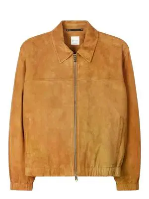 Paul Smith Suede Zip-up Jacket - Brown