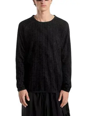 Y3 Reversible Waffle-knit T-shirt