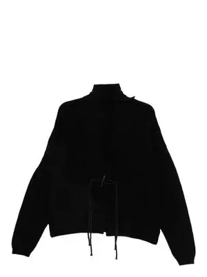 Y’S Y's Toggle-Fastening High Neck Cardigan