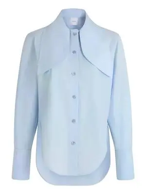 PATOU Bow-collar Blouse - Blue