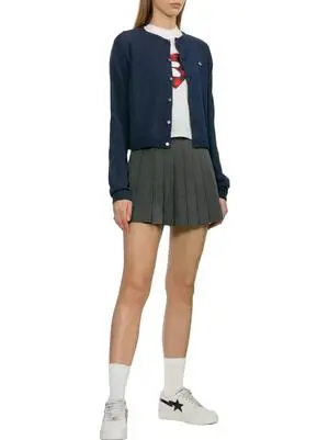 AAPE BY *A BATHING APE Apee™ A Bathing Ape® Logo Patch Button-up Cardigan - Blue