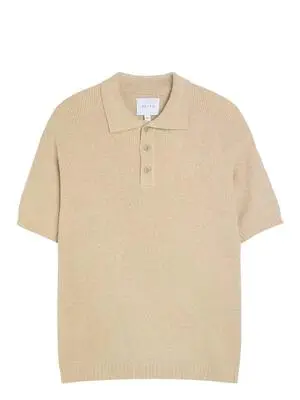 RAITH Ribbed-knit Polo Shirt - Neutrals