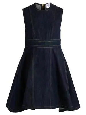PATOU Mini Sleeveless A-line Dress - Blue