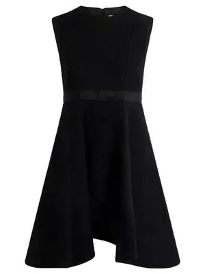 PATOU Midi Belted Handkerchief-hem Dress - Black