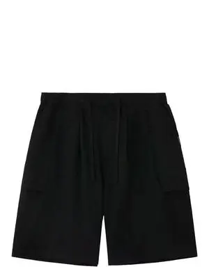 AFTERMATHS Cargo Shorts With Drawstring Waistband - Black