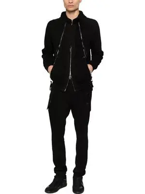 MASNADA Long-sleeve Zip-fastening Hoodie