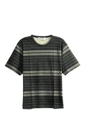 Our Legacy Stripe-print T-shirt - Black