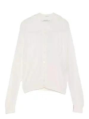Liviana Conti Fine-knit Raglan-sleeve Cardigan - Neutrals