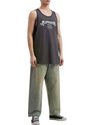 AFTERMATHS Logo Print Tank Top - Grey
