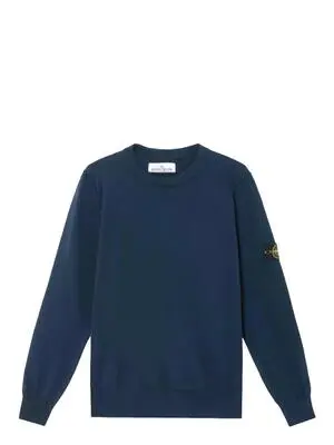 Stone Island Logo-patch Sweater - Blue