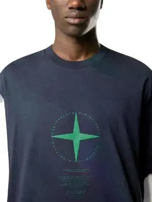 Stone Island Light Compass Cotton T-shirt - Blue