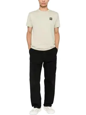 Stone Island Logo-patch Cargo Pants - Black