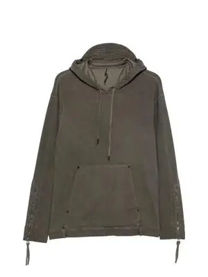 MASNADA Masnada Waffle-Knit Zip-Cuff Hoodie