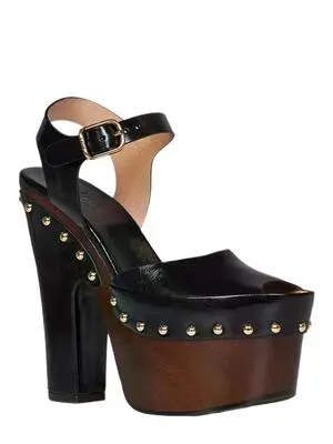 Chloé Meret Studded Platform Sandals - Black