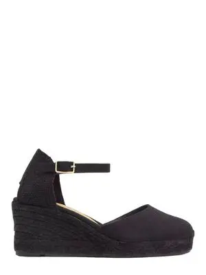 CastaÑer Carol Wedged Espadrilles - Black
