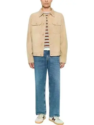 Polo Ralph Lauren Suede Button-up Jacket - Neutrals