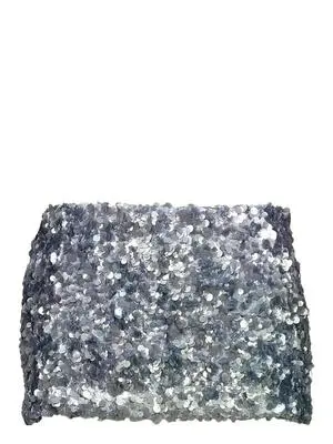 GLOWNY Embellished Mini Skirt - Blue