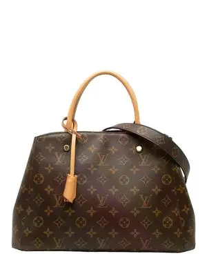 LOUIS VUITTON 2016 Monogram Montaigne Mm Satchel - Brown